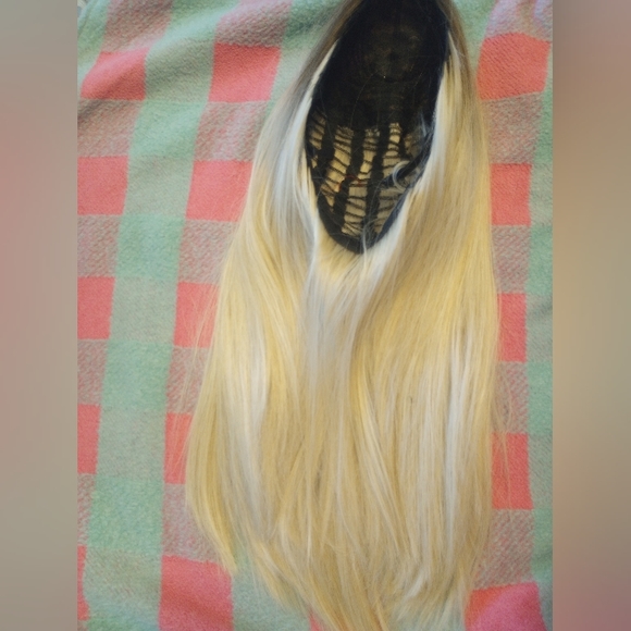 Hair | New Highquality Ash Blonde With Brown Shadow Root Synthetic Wig ...